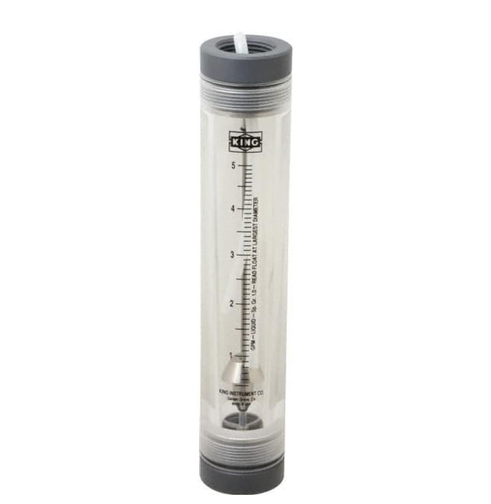 7205015131W: King Instruments Acrylic Rotameter .5 - 5 GPM range ...